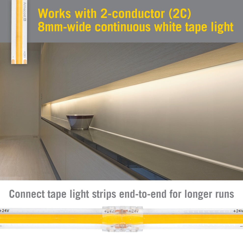 2C LED Strip Light COB Splice Connector – Armacost Lighting