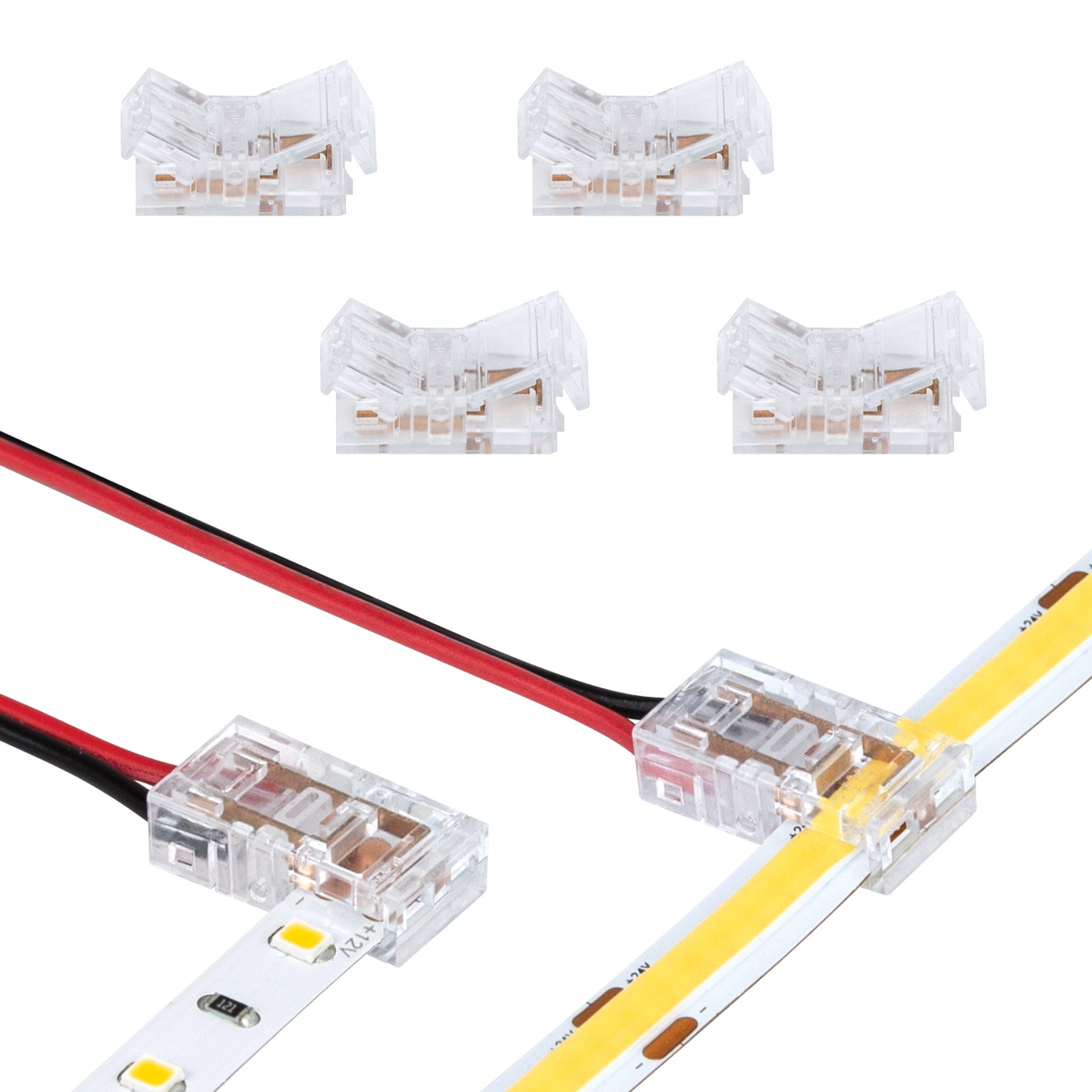 SureLock Pro 2 Pin Wire-to-Tape T & Corner Connectors – Armacost Lighting