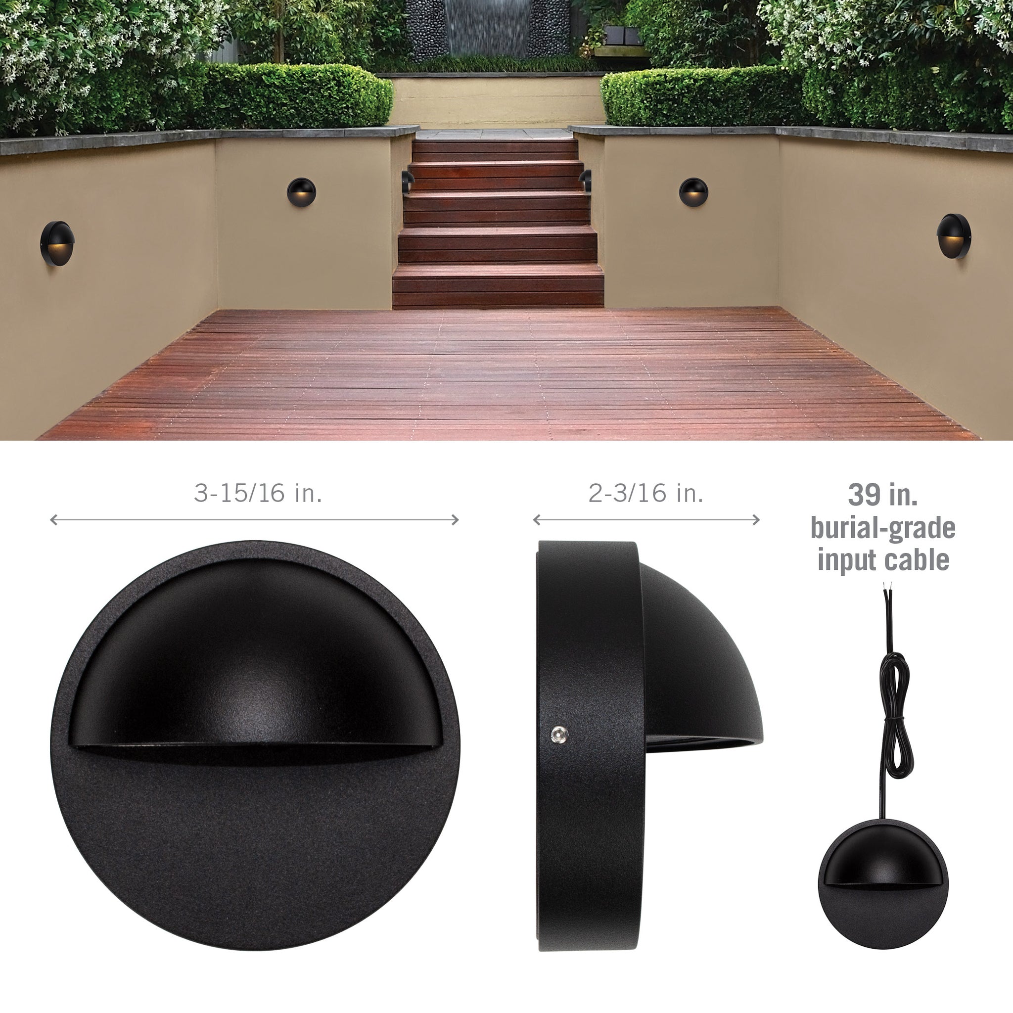 4in LED Vertical Mount LED Deck Post/Stair Light – Armacost Lighting