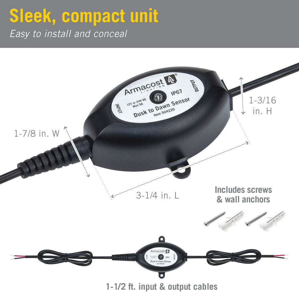 Dusk to Dawn Sensor for Outdoor LED Lighting – Armacost Lighting