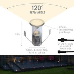 Portico White LED Outdoor Recessed Light – Armacost Lighting