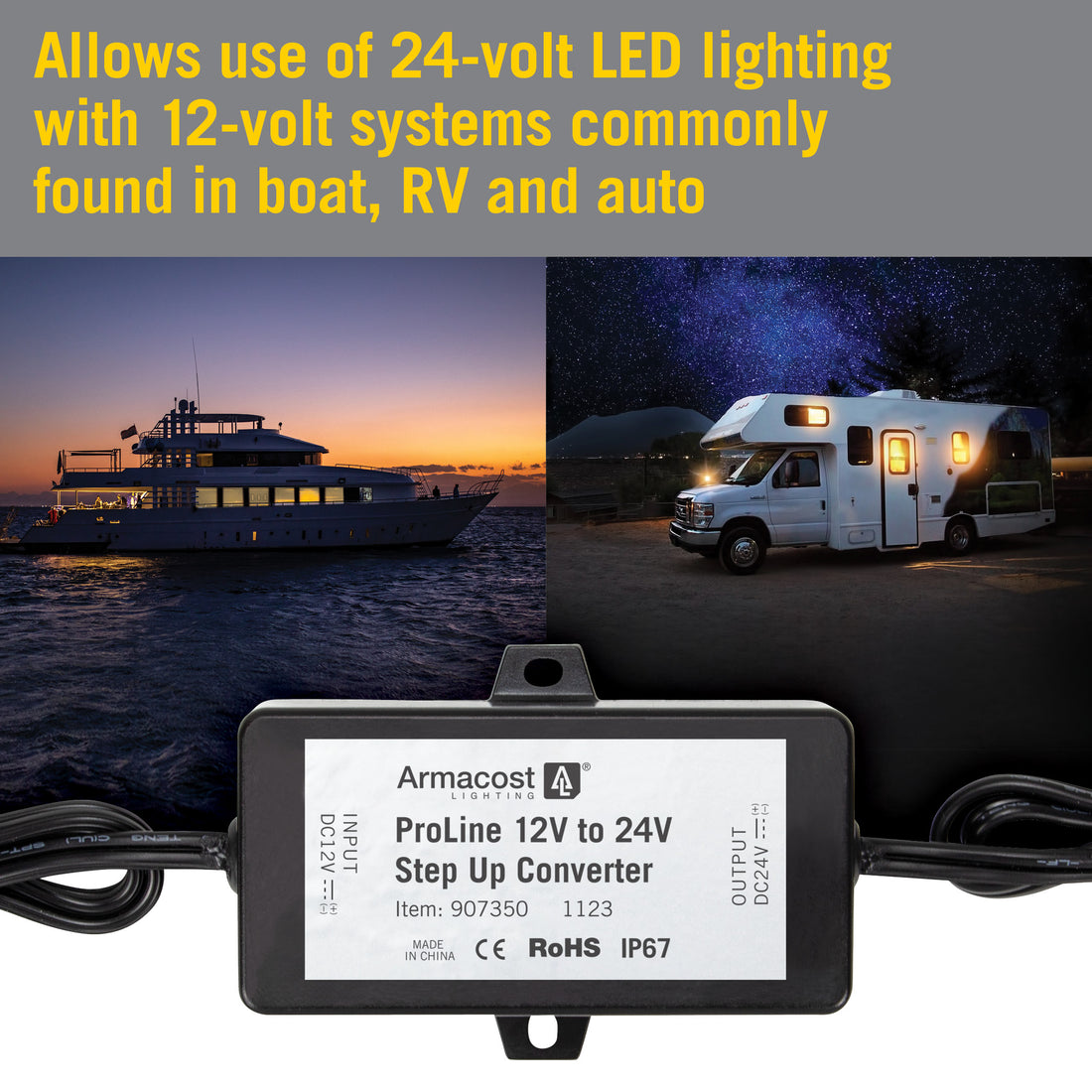 ProLine 12V DC to 24V DC Step Up Converter – Armacost Lighting