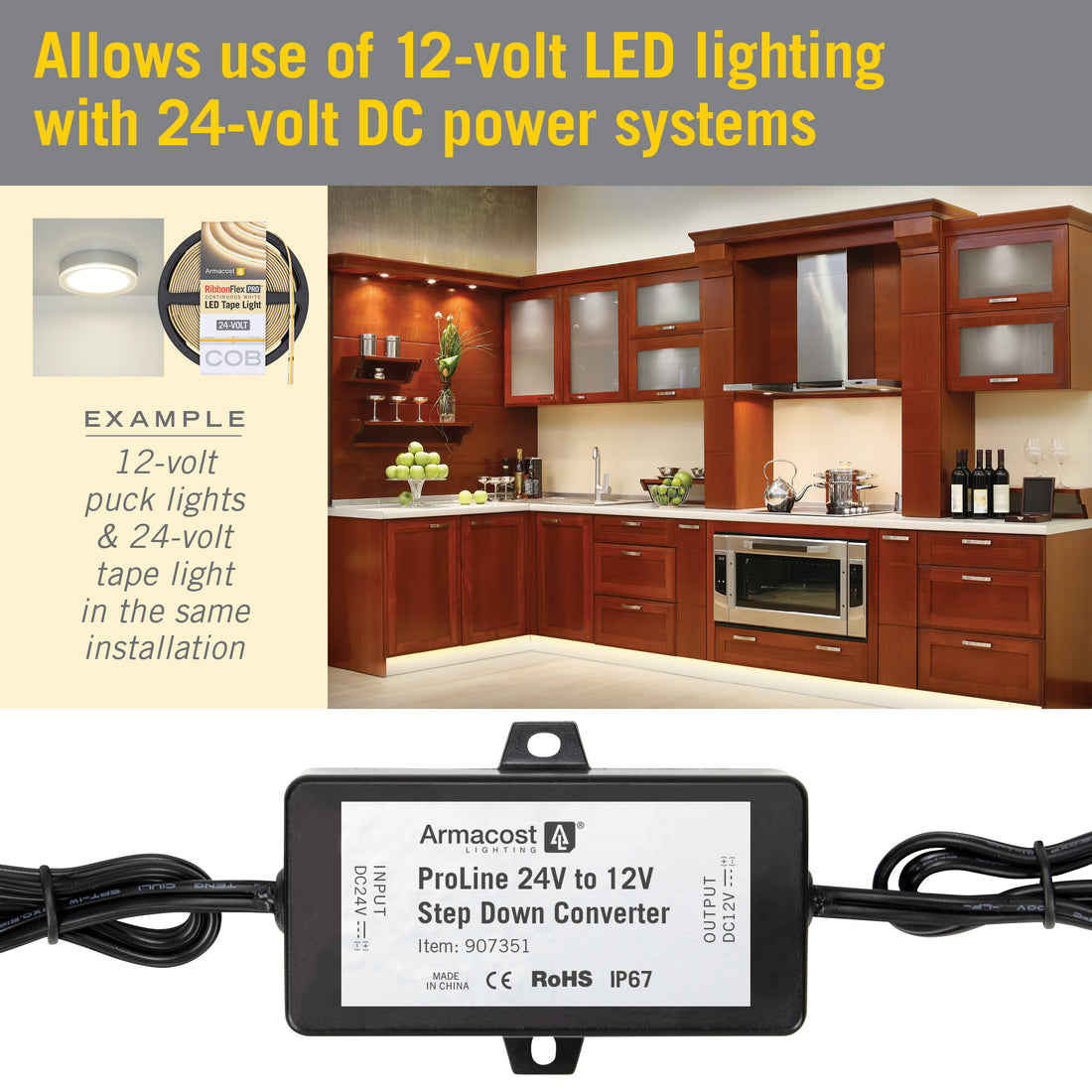 24V to 12V Converter for Low Voltage DC Lighting – Armacost Lighting