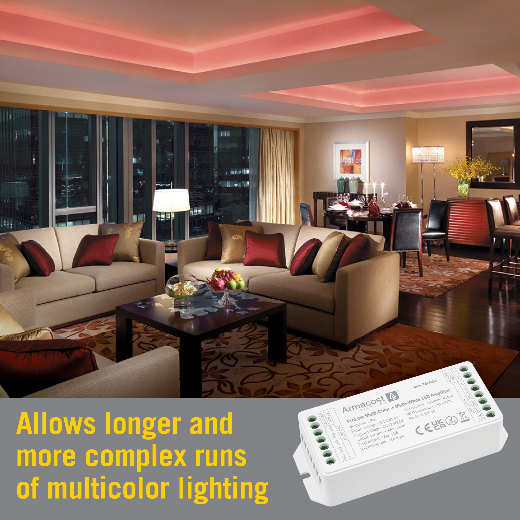 Multicolor RGB+WW ProLine LED Amplifier – Armacost Lighting