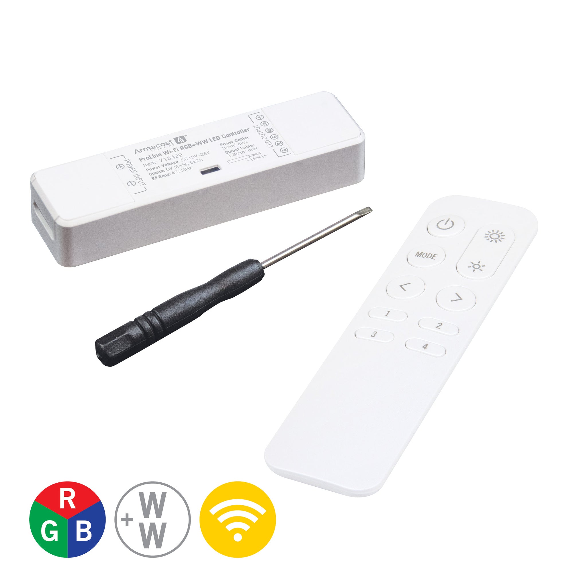 ProLine Wi-Fi LED Controller for Multicolor RGB+WW Tape Light ...