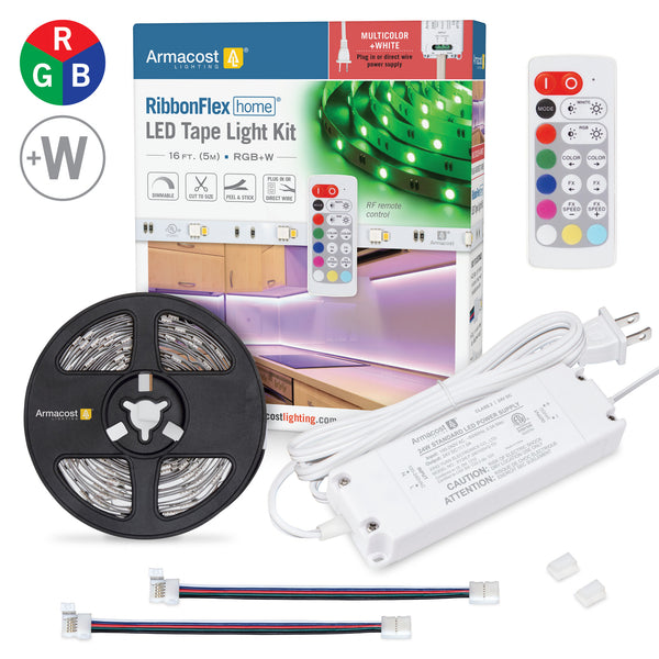 24V RGB+W Hardwire LED Strip Light Kit – Armacost Lighting