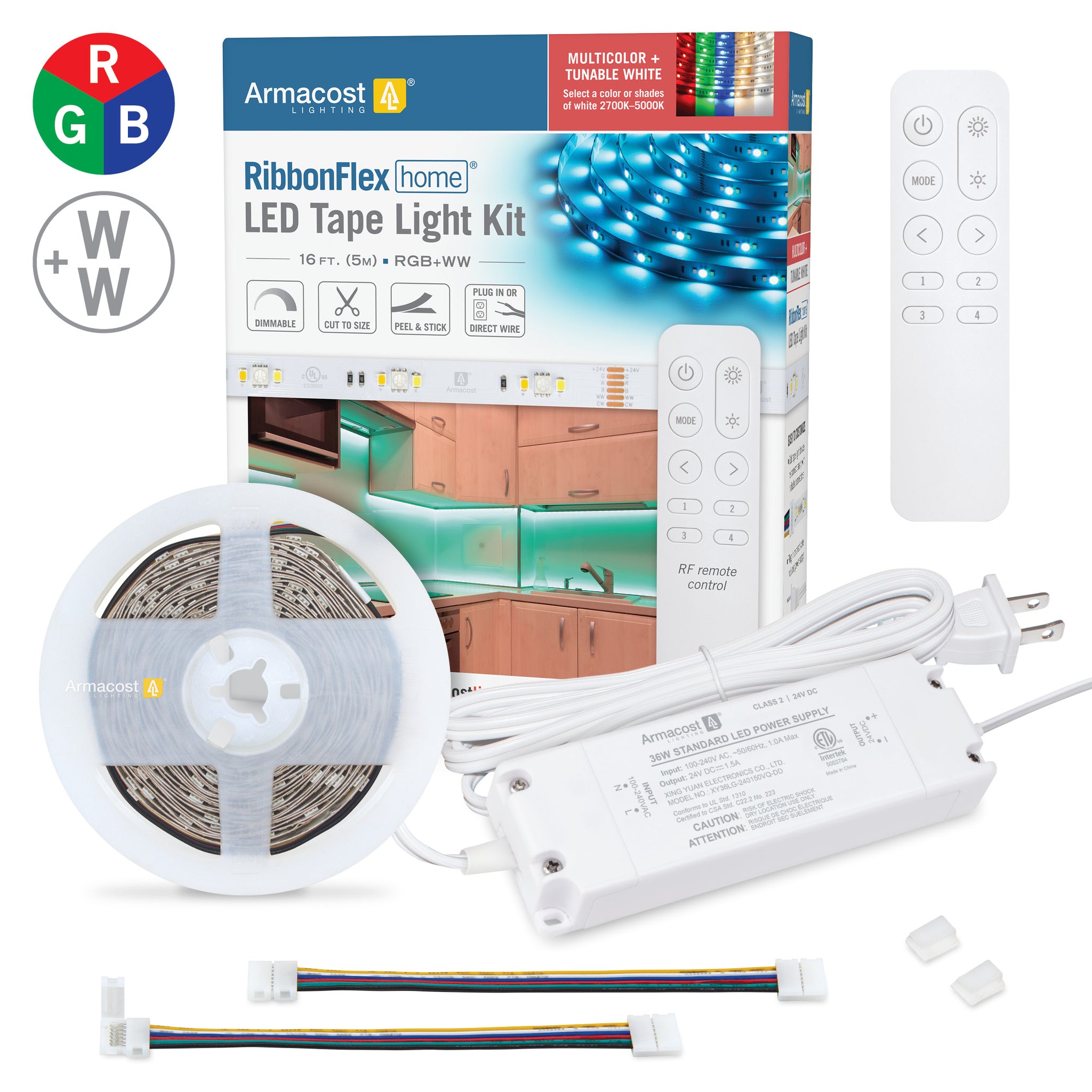 RGBWW LED Strip Lighting Kit – Armacost Lighting
