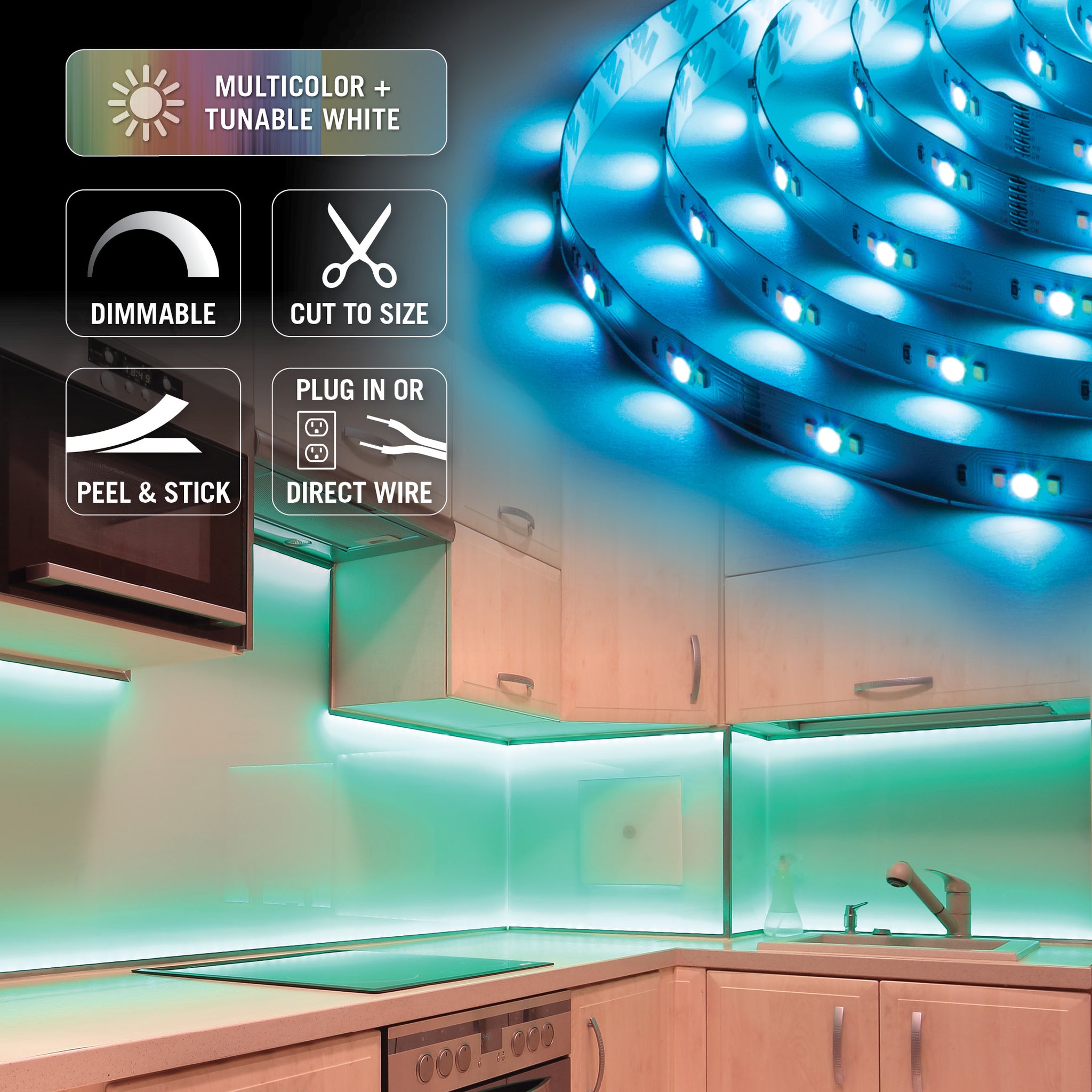 RGBWW LED Strip Lighting Kit – Armacost Lighting