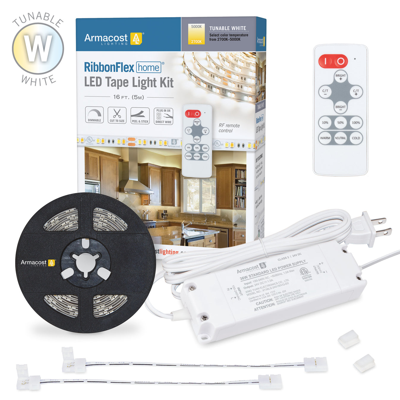 CCT Tunable White LED Strip Light Kit – Armacost Lighting