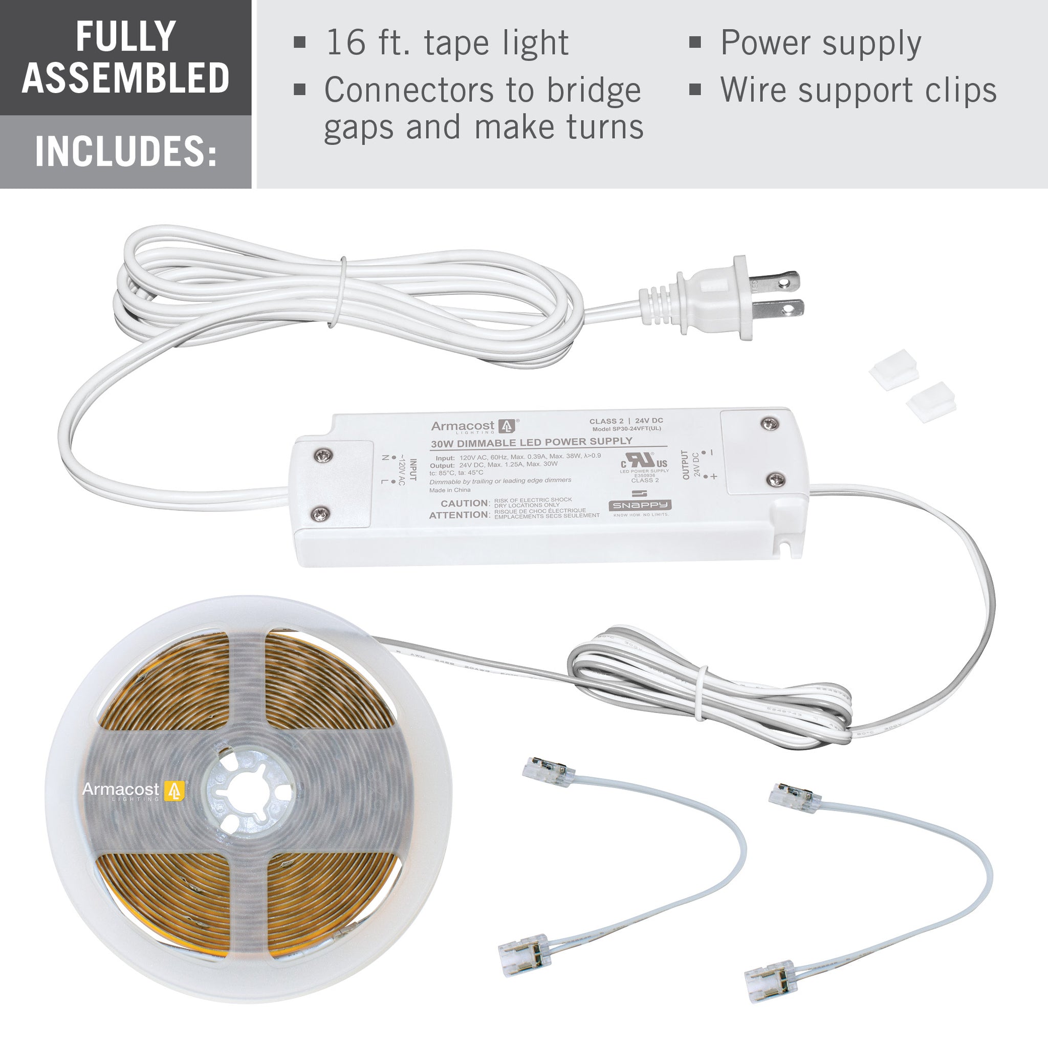 LUX white COB LED Tape Light Kit – Armacost Lighting