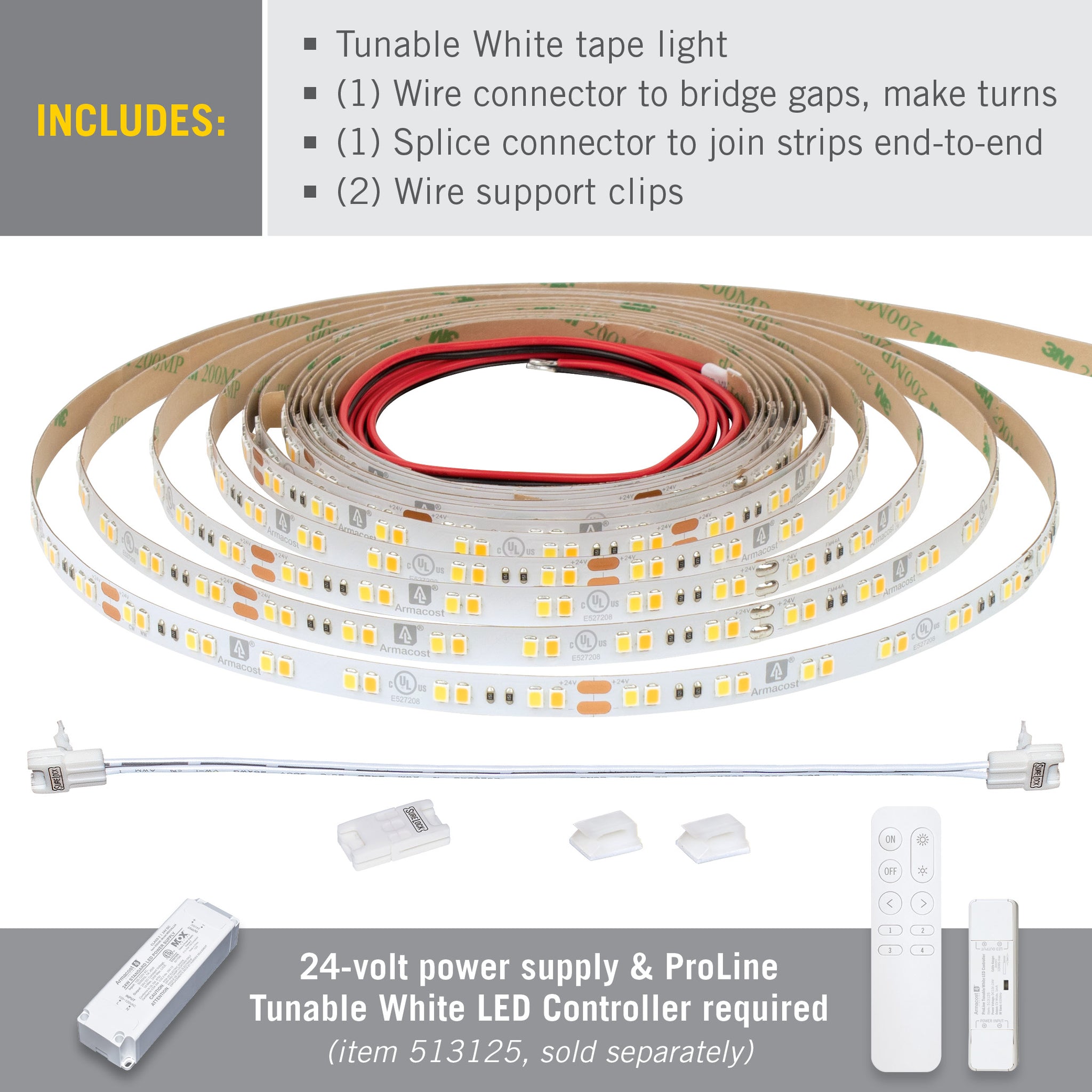 CCT LED Tunable White Tape Light 24V – Armacost Lighting