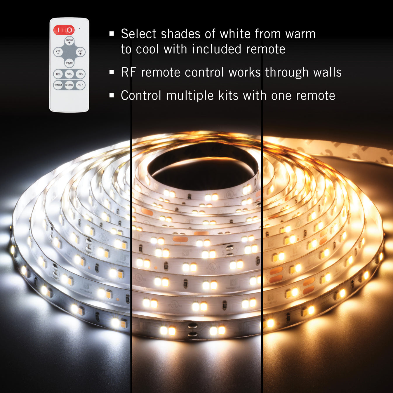 CCT Tunable White LED Strip Light Kit – Armacost Lighting