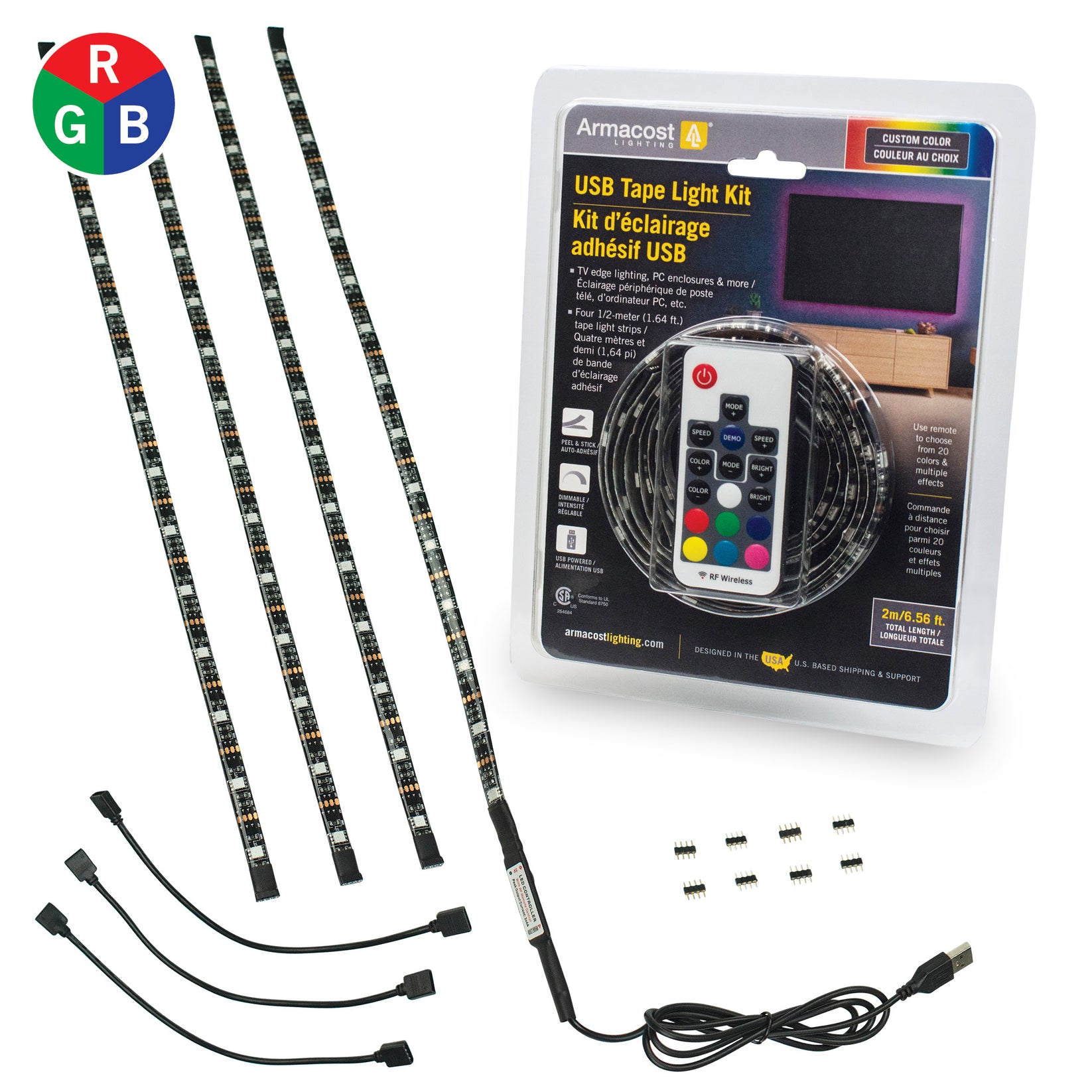 USB Multicolor LED Strip Light Kit – Armacost Lighting