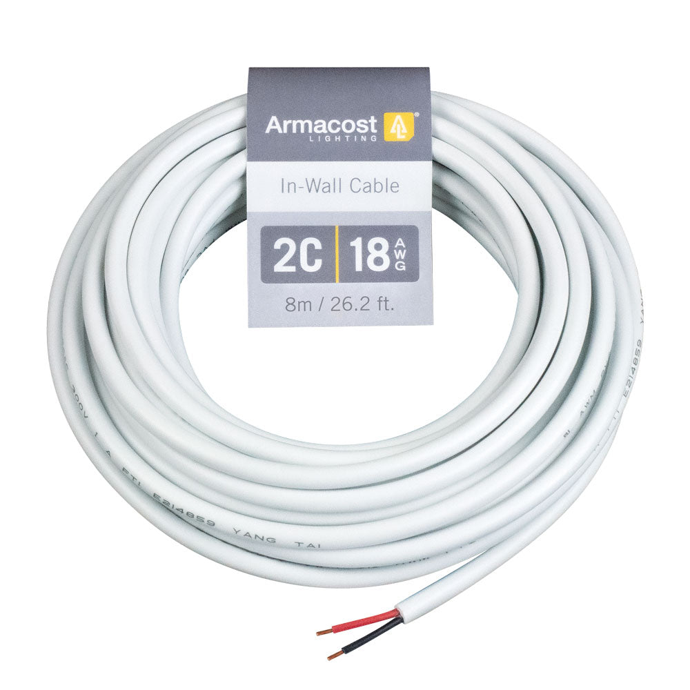 2C 18AWG In-Wall Cable – Armacost Lighting