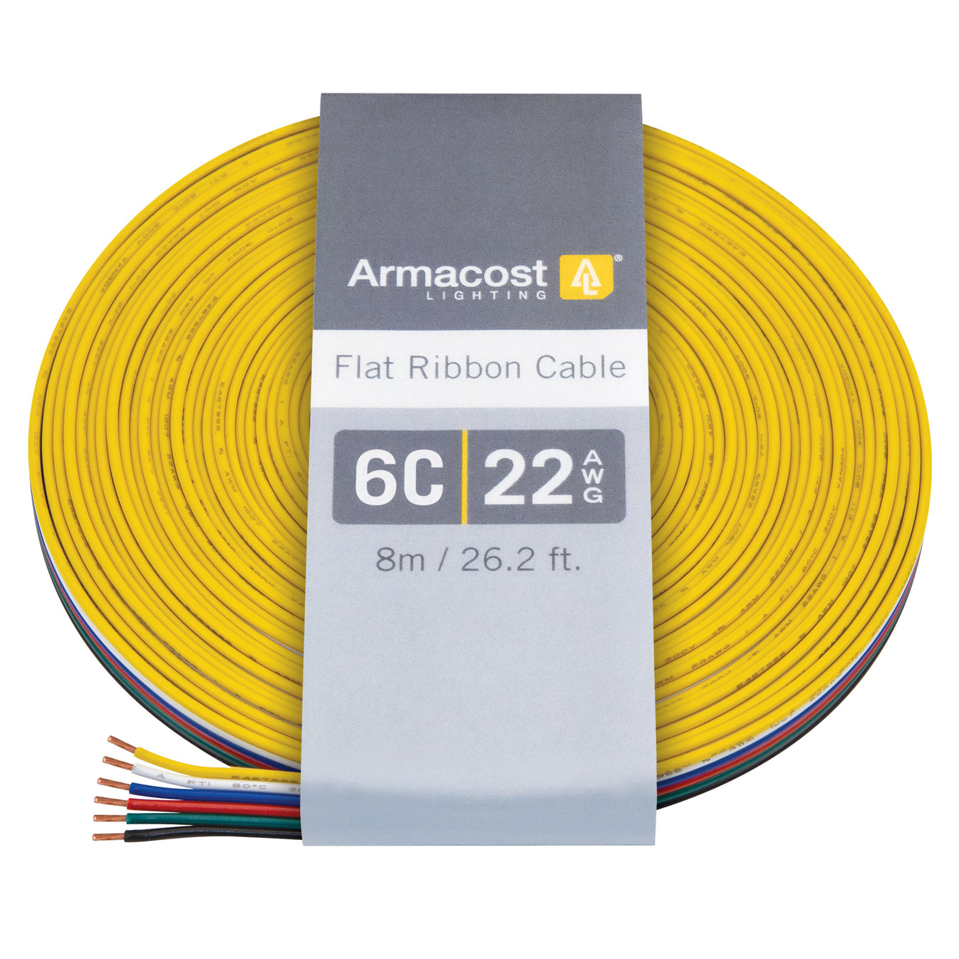 22AWG 6C Flat Ribbon Cable for LED Lighting – Armacost Lighting
