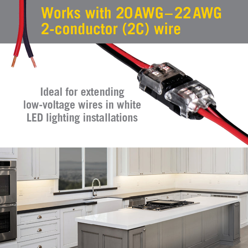 2C LED Strip Light Wire to Wire Connector – Armacost Lighting
