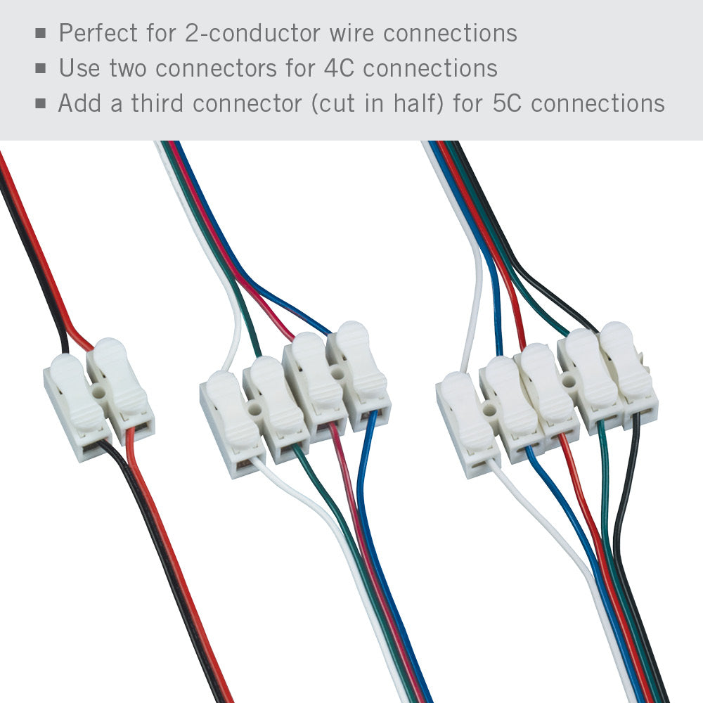 Wire to Wire Spring LED Strip Connector – Armacost Lighting